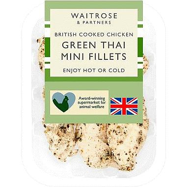Waitrose Cooked Green Thai Chicken Mini Fillets (175g) - Compare Prices ...
