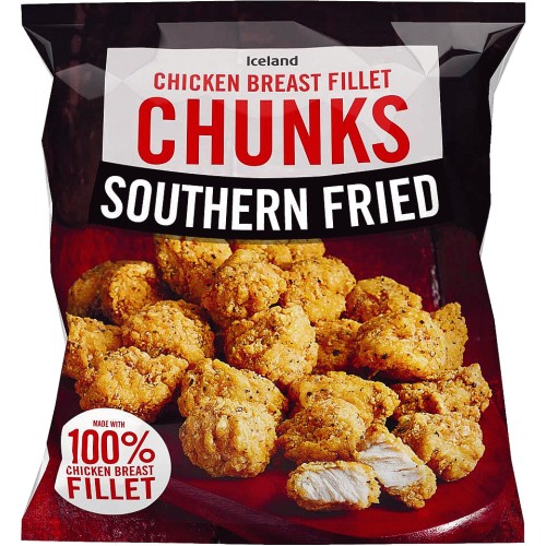 Iceland Southern Fried Chicken Breast Fillet Chunks (540g) - Compare ...
