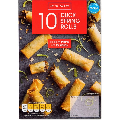 ASDA 10 Mini Duck Spring Rolls (180g) - Compare Prices & Where To Buy ...