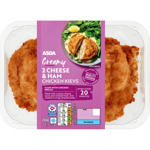 ASDA 2 Cheese & Ham Chicken Kievs (260g) - Compare Prices & Where To ...