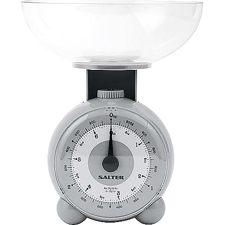 Salter Mechanical Scale Easy Read Dial 1 L Bowl Included 3 kg Capacity ...