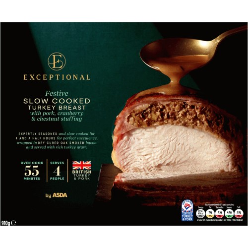 Exceptional by ASDA Festive Slow Cooked Turkey Breast (910g) - Compare Prices & Where To Buy ...