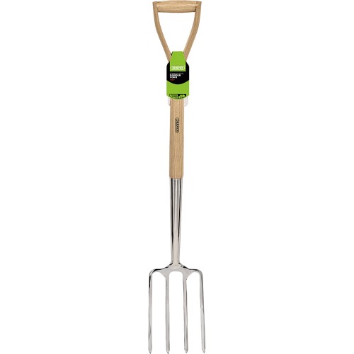 Draper Ash & Stainless Steel Garden Fork 106cmH x21.5cmW - Compare ...
