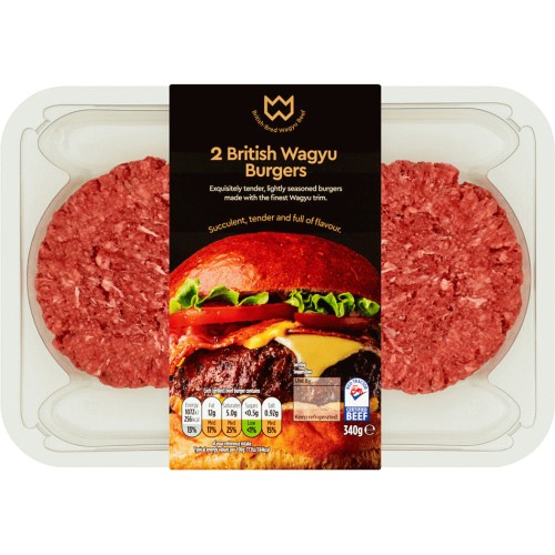 ASDA 2 British-Bred Wagyu Beef Burgers (340g) - Compare Prices & Where ...
