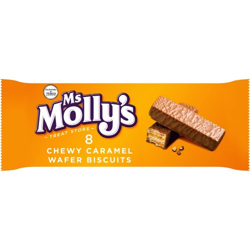 Ms Molly's 8 Chewy Caramel Wafer Biscuits (224g) - Compare Prices ...