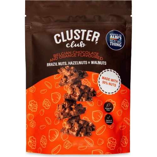 Cluster Club Belgian Chocolate & Orange Flavoured Brazil Nuts Hazelnuts ...