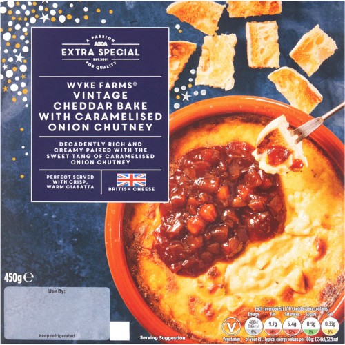 ASDA Extra Special Wyke Farms Vintage Cheddar Bake with Caramelised ...