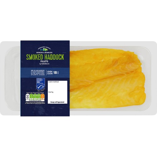 Sainsbury's Skinless & Boneless Smoked MSC Haddock Fillets (240g ...