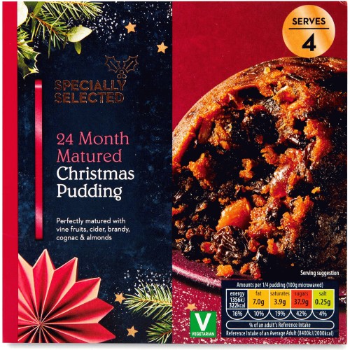 Specially Selected Month Matured Christmas Pudding (12 x 400g ...