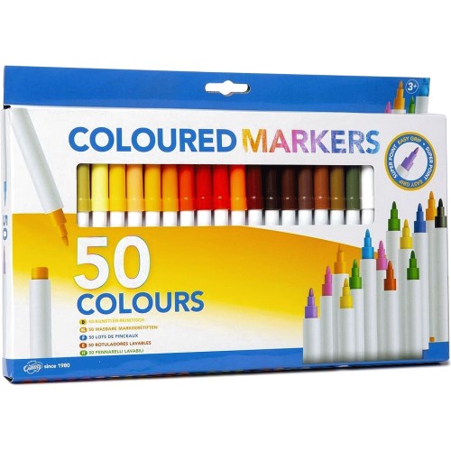 50Pack Coloured Markers (50) - Compare Prices & Where To Buy - Trolley ...