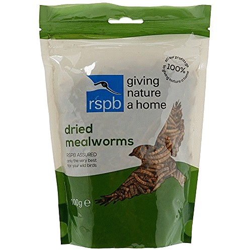 RSPB Dried Mealworms Wild bird Food supporting RSPB Charity meal worm ...