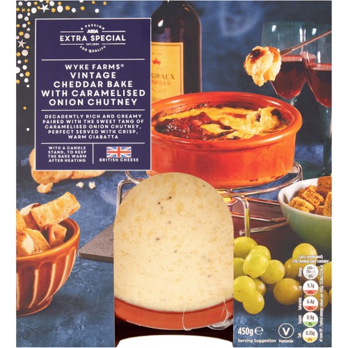 ASDA Extra Special Wyke Farms Vintage Cheddar Bake with Caramelised ...