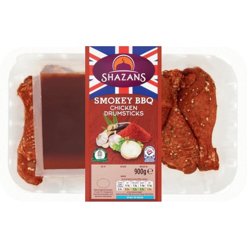 Shazans Smokey BBQ Chicken Drumsticks (900g) - Compare Prices & Where To Buy - Trolley.co.uk