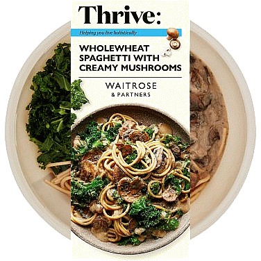 Thrive: Wholewheat Spaghetti with Mushrooms (360g) - Compare Prices ...