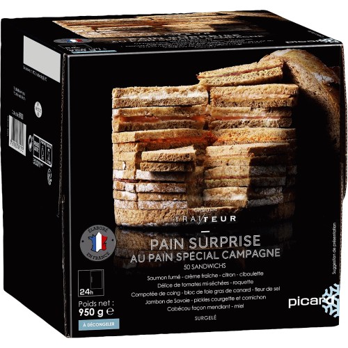 PICARD SURPRISE BREAD WITH SPECIAL FARMHOUSE BREAD QUICK-FROZEN (1066g ...