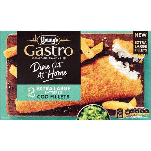 Young's Gastro 2 Battered Cod Fillets (450g) - Compare Prices & Where ...