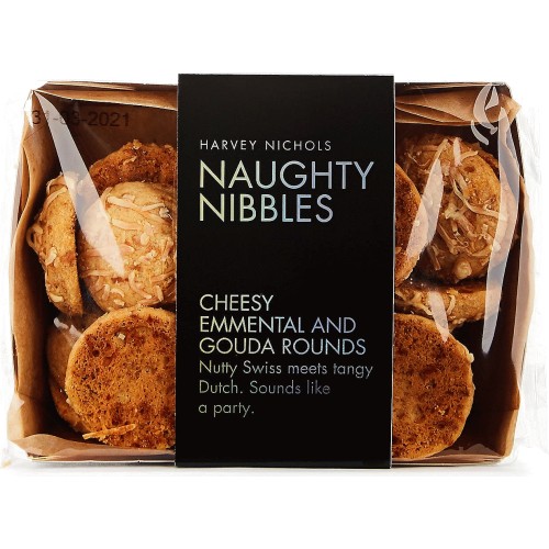 Harvey Nichols Naughty Nibbles Cheesy Emmental and Gouda Rounds (140g ...