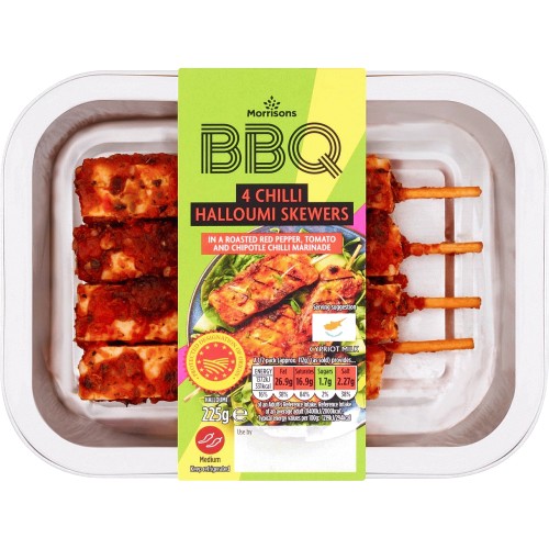 Morrisons Chilli Halloumi Skewers (225g) - Compare Prices & Where To ...