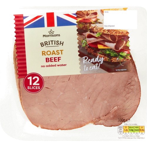 Morrisons British Roast Beef Slices (300g) - Compare Prices & Where To ...