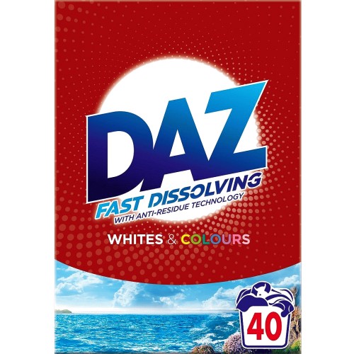 Daz Washing Powder Whites & Colours 80 Washes (5.2kg) - Compare Prices ...
