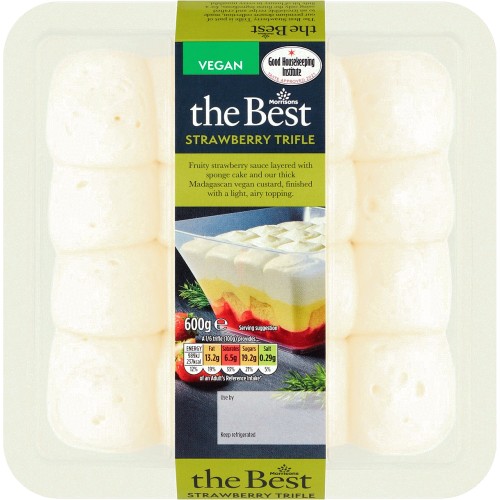 Morrisons The Best Vegan Strawberry Trifle (600g) - Compare Prices ...
