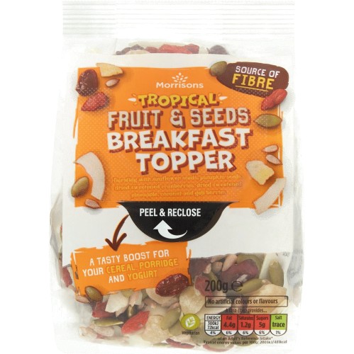 Morrisons Berries Coconut & Seeds Breakfast Topper (200g) - Compare ...