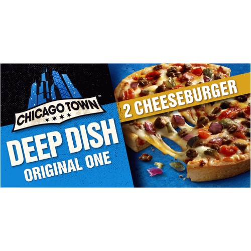 Chicago Town Fully Loaded Deep Dish Cheeseburger Pizzas (2 x 170g ...