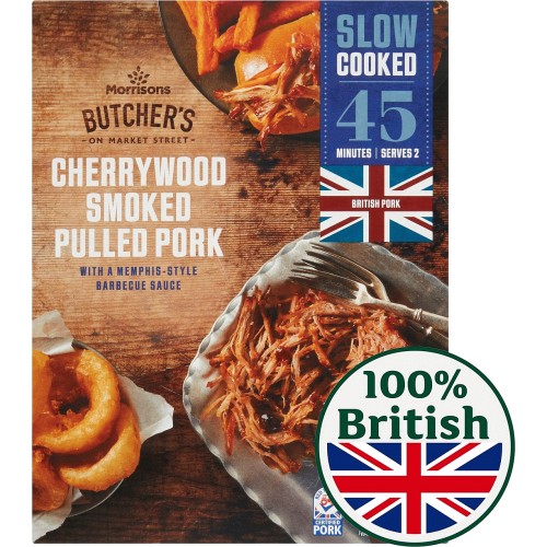 Morrisons Slow Cooked Cherrywood Smoked Pulled Pork With Memphis BBQ ...