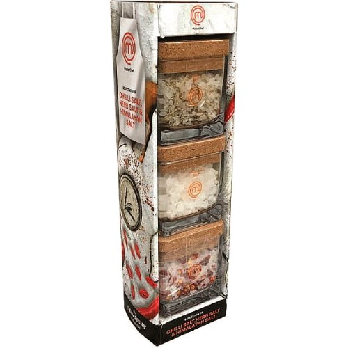 Masterchef Chilli Salt Herb Salt And Himalayan Salt Stacker - Compare ...