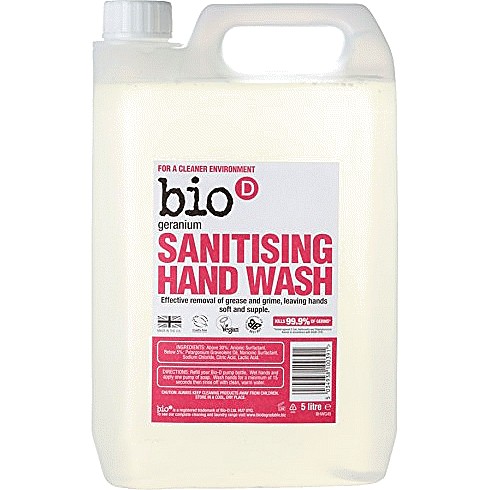 Eco-Friendly Bio-D Hand Wash Cleaner Soap OR Pump Kills 99.9% (5l ...