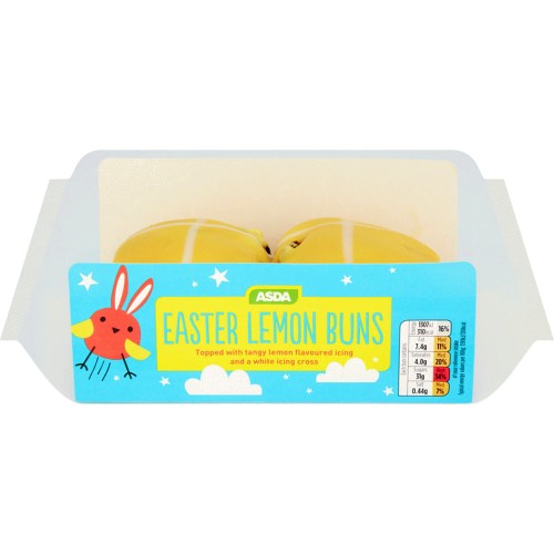 ASDA Easter Lemon Hot Cross Buns (2) - Compare Prices & Where To Buy ...