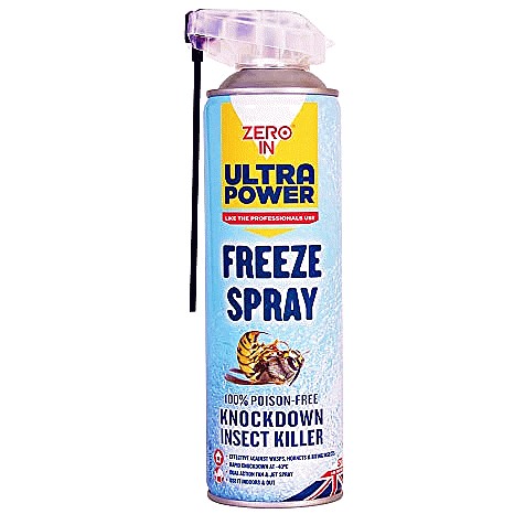Zero In Ultra Power Freeze Spray Knockdown Insect Killer Dual Action ...