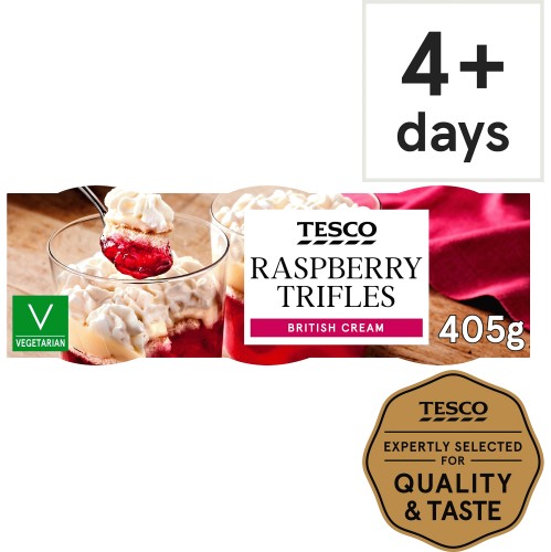 Tesco Raspberry Trifles (3 x 405g, 135g) - Compare Prices & Where To ...