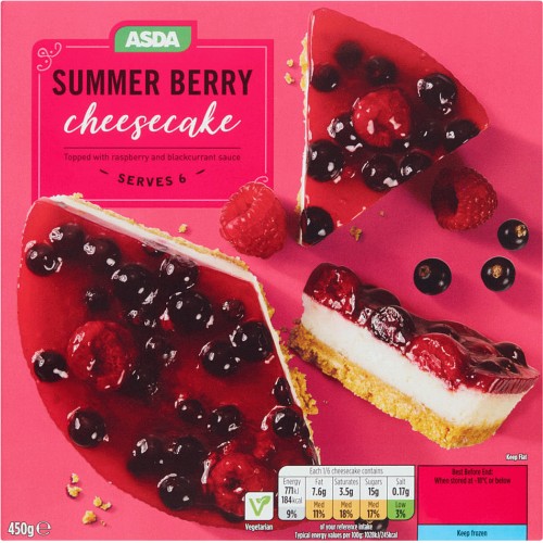ASDA Summer Berry Cheesecake (450g) - Compare Prices & Where To Buy ...