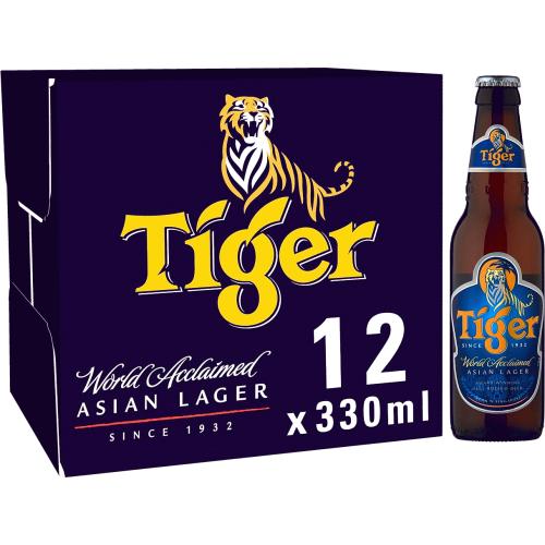Tiger Lager Beer Bottles (12 x 330ml) - Compare Prices & Where To Buy ...