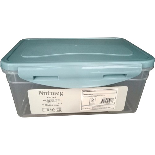 Nutmeg Home Rectangular Clip Top Container (1500ml) - Compare Prices ...