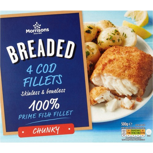 Young's Simply Breaded 4 Cod Fillets (400g) - Compare Prices - Trolley ...