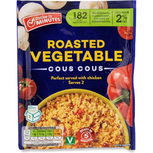 Make In Minutes Cous Cous Roasted Vegetable (100g) - Compare Prices ...