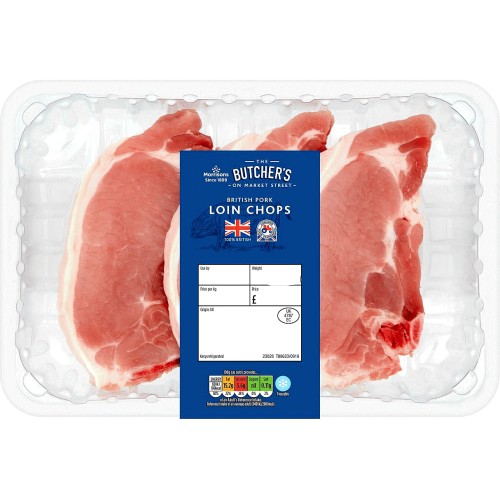 Morrisons Market Street British Pork Loin Chops (500g) - Compare Prices ...