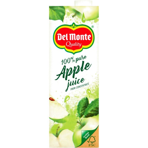 Del Monte Quality Pure Apple Juice from Concentrate (1 Litre) - Compare ...