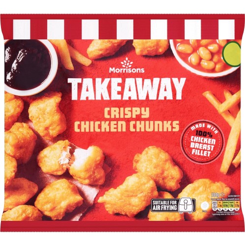 Morrisons Takeaway Crispy Chicken Breast Chunks (500g) - Compare Prices ...