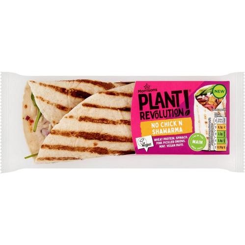 Morrisons Plant Revolution No-Chicken Shawarma Flatbread (166g ...