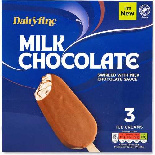 Mini Milk Vanilla Strawberry & Chocolate Ice Cream Lollies (12 x 35ml ...