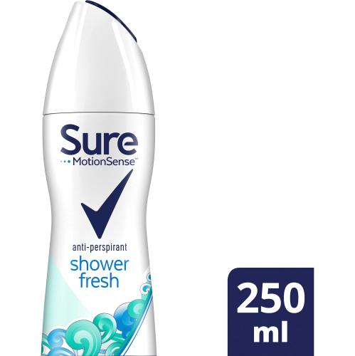 Sure Shower Fresh Antiperspirant Deodorant (250ml) - Compare Prices ...