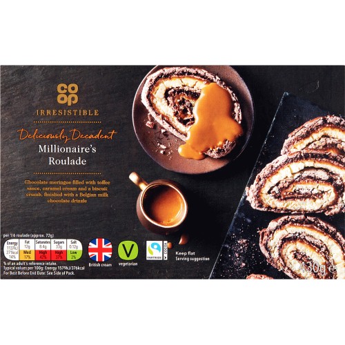 Co-op Irresistible Millionaire's Roulade (430g) - Compare Prices ...