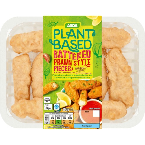 ASDA Plant Based Battered Prawn Style Pieces (200g) - Compare Prices ...