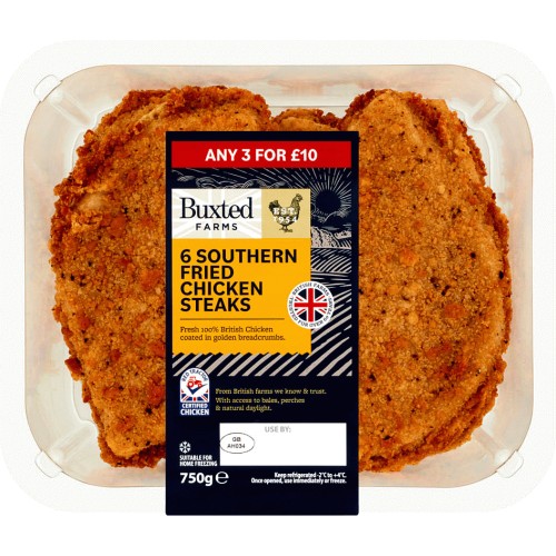 Buxted Farms Southern Fried Chicken Steaks (750g) - Compare Prices ...