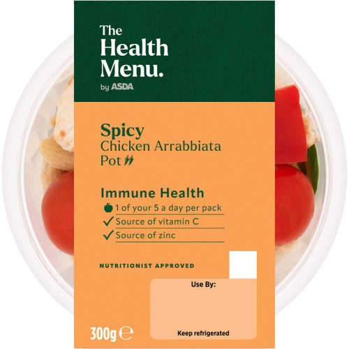 The Health Menu by ASDA Spicy Chicken Arrabbiata Pot (300g) - Compare ...