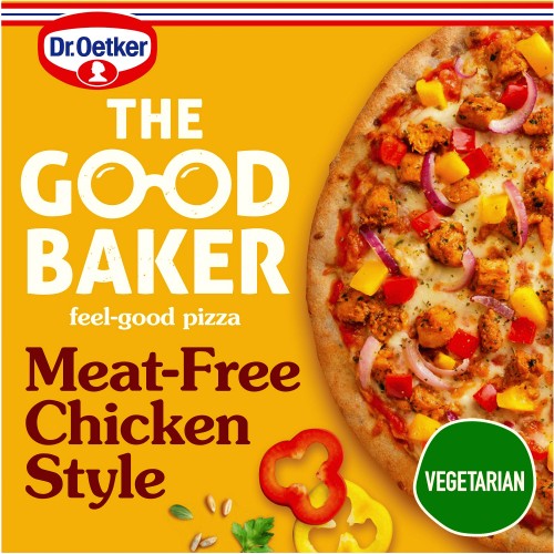 Dr. Oetker The Good Baker Meat Free Chicken Style Pizza (340g ...