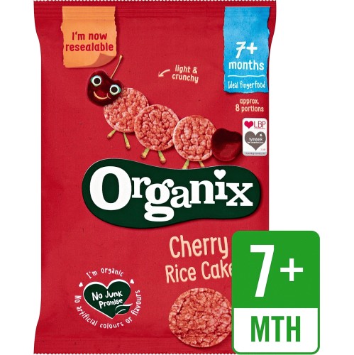 Organix Cherry Organic Rice Cakes 7 mths+ (50g) - Compare Prices ...
